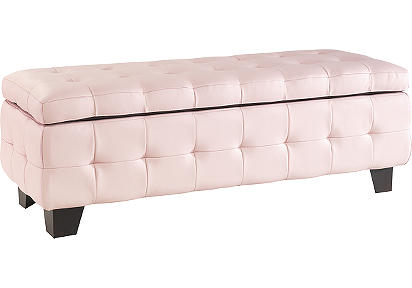 Kiana Pink Storage Bench - Betterimprovement.com