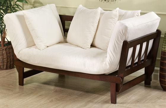 Mission-Style Off-White Convertible Studio Lounge - Betterimprovement.com