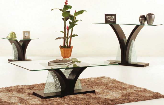 Modern Glass Top Coffee Table - Betterimprovement.com