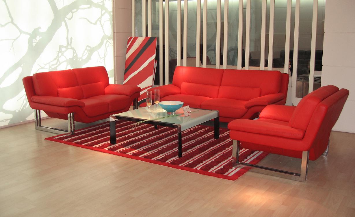 Red Sofa Set - Betterimprovement.com