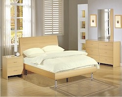 Contemporary Maple Bedroom Set - Betterimprovement.com
