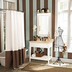 Shower Curtain with Border - Betterimprovement.com