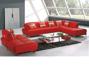 Contemporary Red Sectional Sofa - Betterimprovement.com