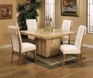 Travertine Square Dining Table - Betterimprovement.com