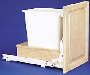 Wood Classic Door Mount Pull-Out Waste Container - Betterimprovement.com
