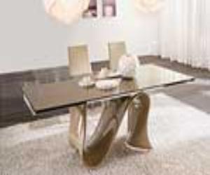 Wave Glass Extensible Dining Table - Betterimprovement.com